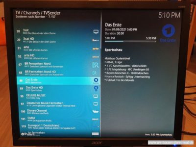 IPTV mit dem Raspberry Pi am Monitor, SmartTV oder Fernseher schauen ...